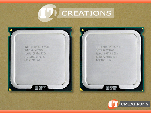 PAIR SLANJ INTEL CPU MATCHING PAIR ASSEMBLY HAS (2) X5260 DUAL CORE ...