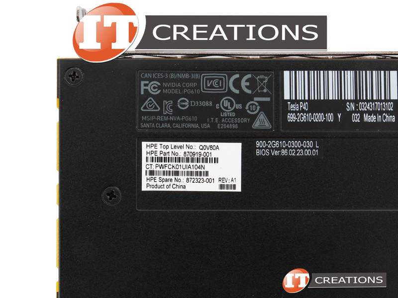 Q0V80A - Used - HP NVIDIA TESLA P40 PASCAL GPU ACCELERATOR 24GB GDDR5 ...