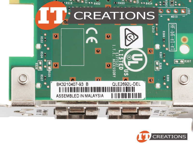 QLE2692L-DEL-LOW P QLOGIC QLE2692 HBA 16GB DUAL PORT SFP+ PCI-E 3.0 X8 ...