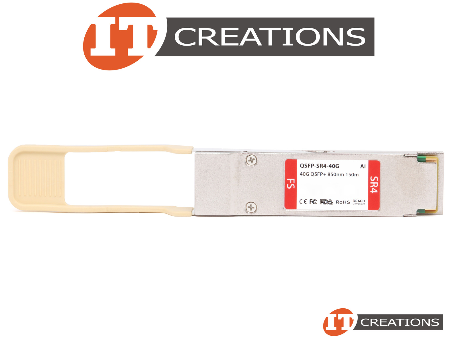 QSFP-SR4-40G FIBERSTORE / ARISTA 40GBASE-SR4 850NM 150M QSFP+ TRANSCEIVER - 40GB/S MTP / MPO DOM ...