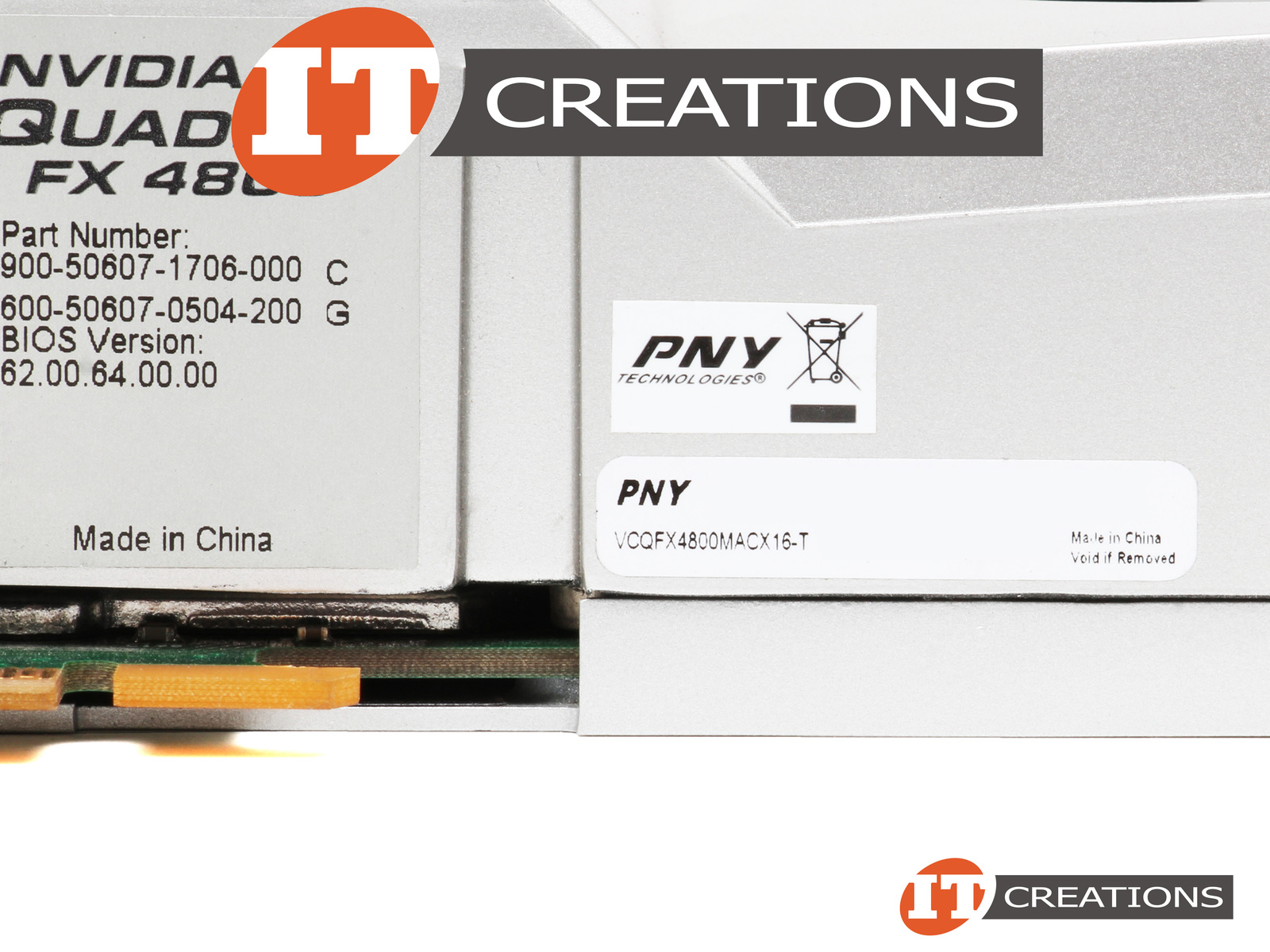 QUADRO FX 4800-PNY PNY NVIDIA QUADRO FX 4800 GPU MAC EDITION 1.5GB 192 ...