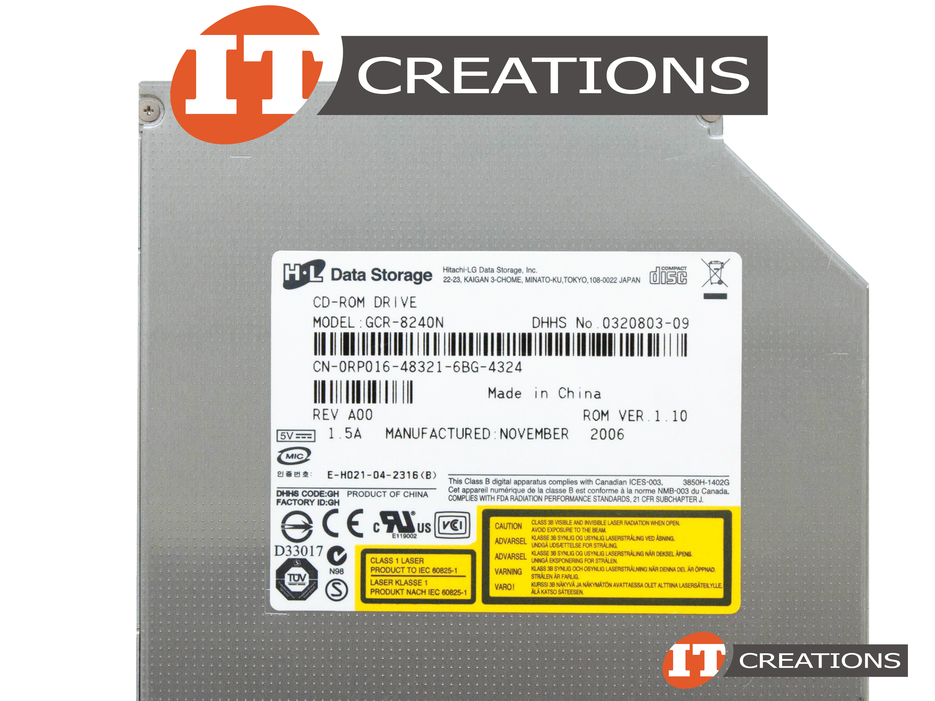 RP016 DELL OPTICAL DRIVE CD ROM SLIMLINE - SLIM LINE COMPACT DISC CD ...