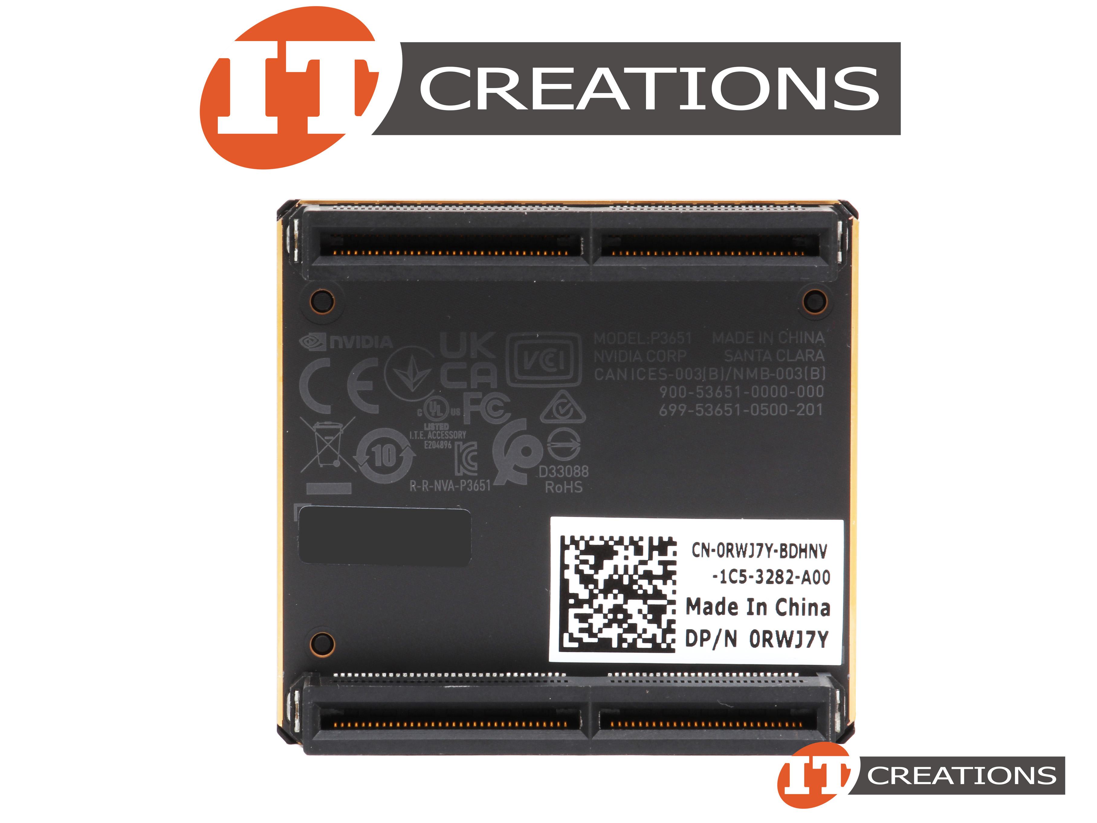 RWJ7Y NVIDIA A100 2 SLOT X16 NVLINK BRIDGE ADAPTER - 2 WAY CARD