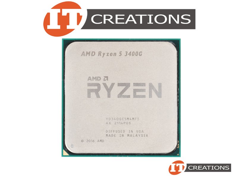 RYZEN 3400G-NEW - New - AMD RYZEN 5 QUAD CORE PROCESSOR 3400G 3.7GHZ ...
