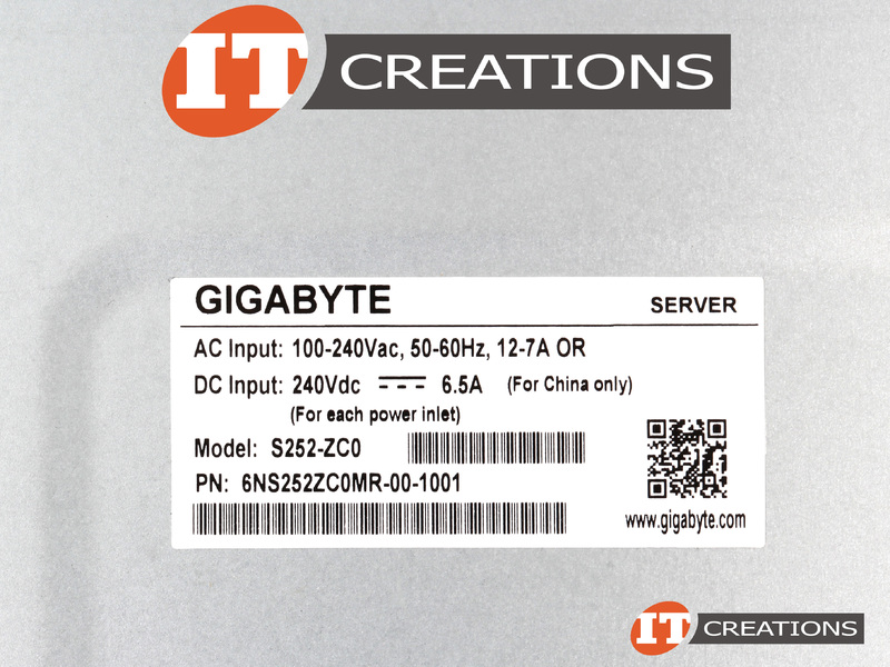 S252-ZC0-NEW - New - GIGABYTE S252-ZC0 RACK 3.5 INCH LFF 24 BAY + REAR ...