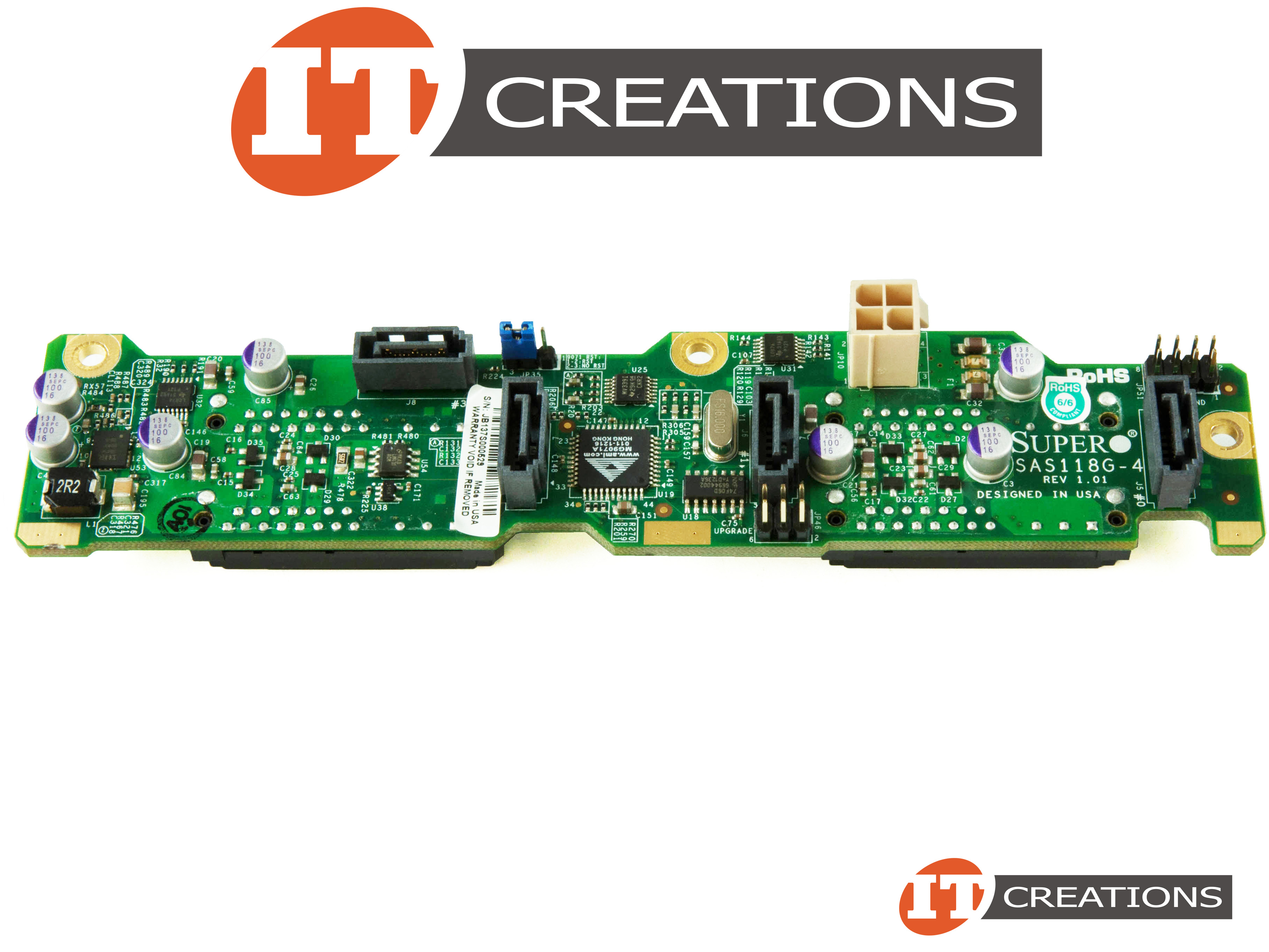 SAS118G SUPERMICRO HARD DRIVE BACKPLANE 2.5 INCH SMALL FORM FACTOR SFF ...