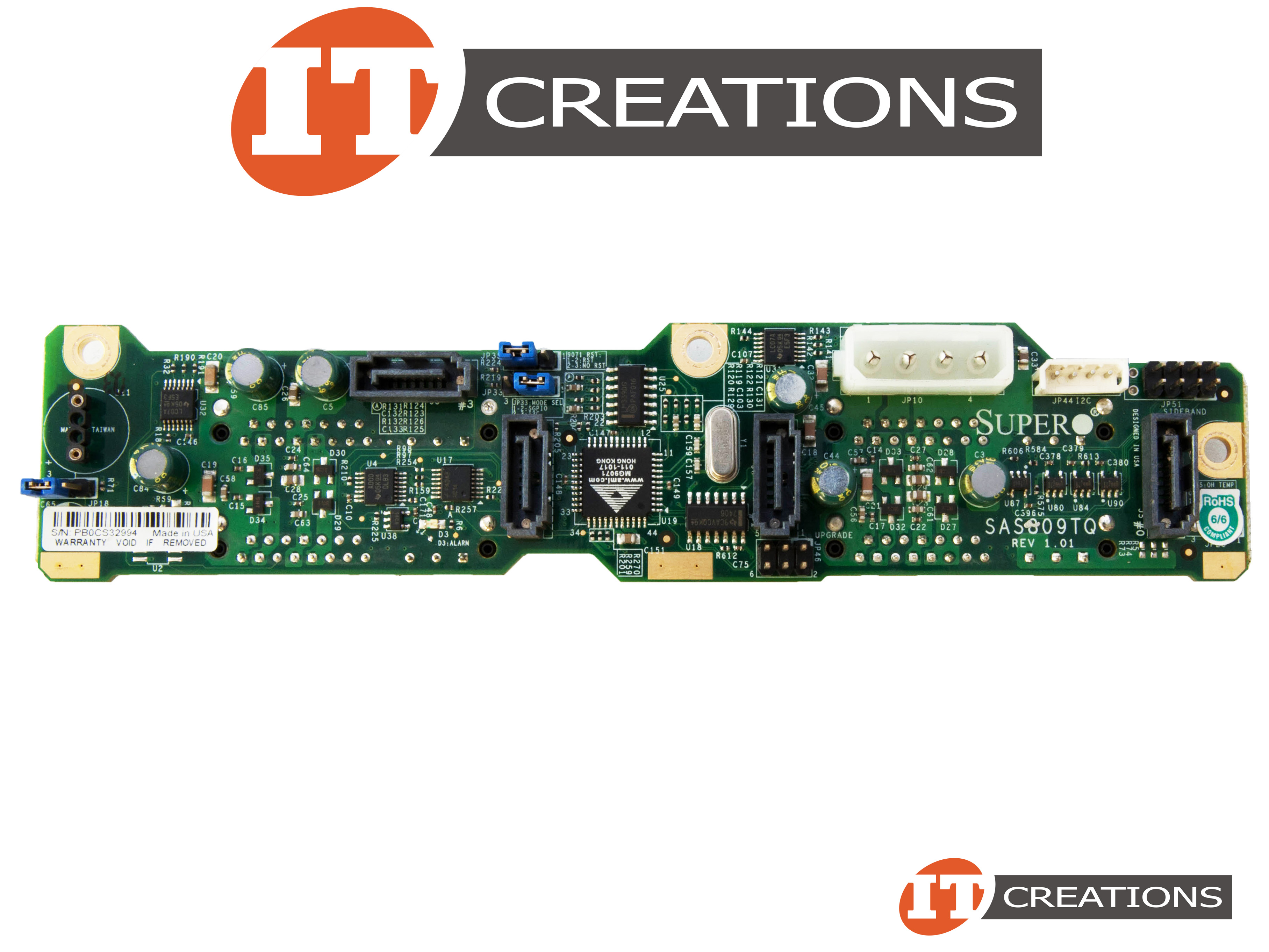 SAS809TQ SUPERMICRO HARD DRIVE BACKPLANE 2.5 INCH SMALL FORM FACTOR SFF ...