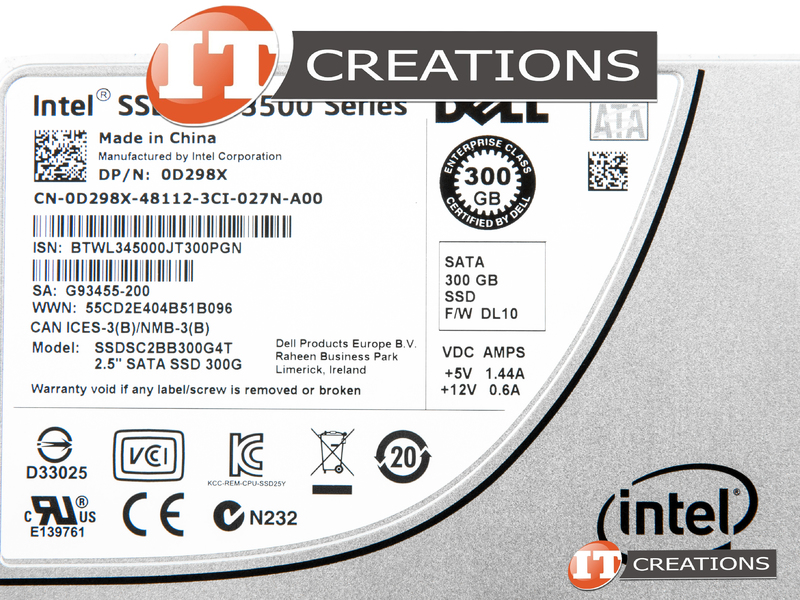 SSDSC2BB300G4T-DELL - Refurbished - DELL / INTEL 300GB MLC SATA II 2.5 ...