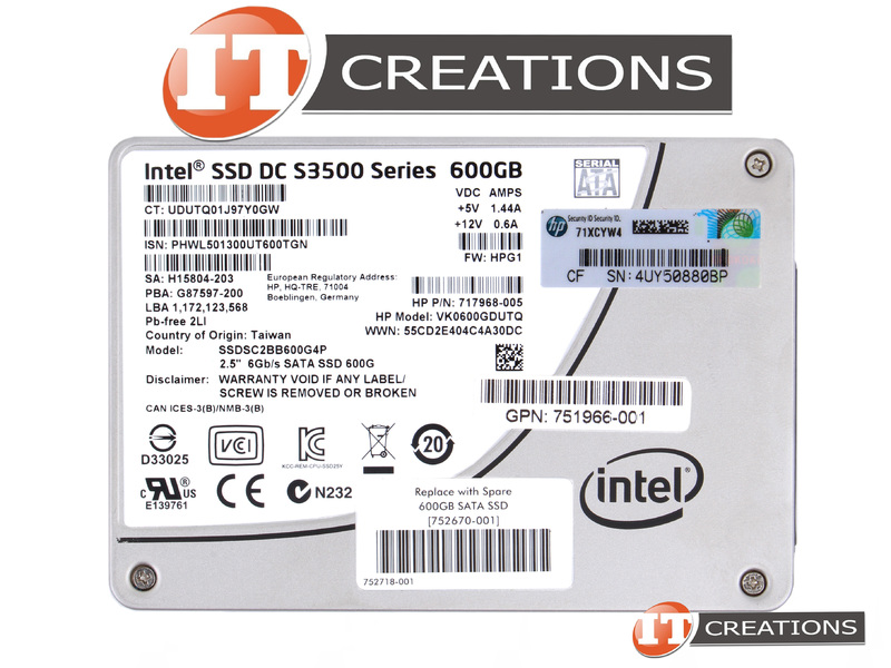 SSDSC2BB600G4P-HP - New Other - HP 600GB MLC SATA III 2.5 INCH SMALL ...