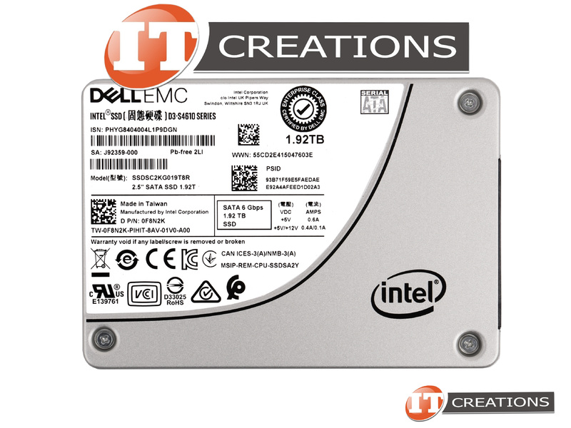 SSDSC2KG019T8R-DELL - Refurbished - DELL EMC / INTEL 1.92TB TLC SATA ...