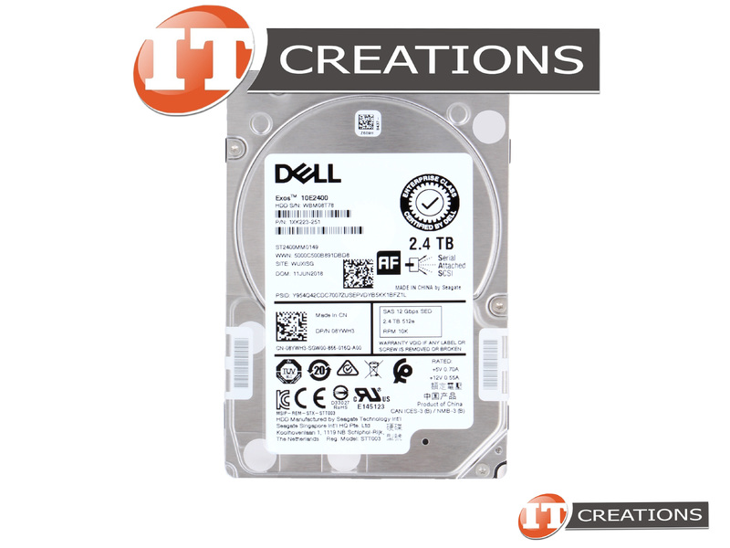 ST2400MM0149-DELL - Refurbished - DELL / SEAGATE 2.4TB 10K RPM SAS III ...