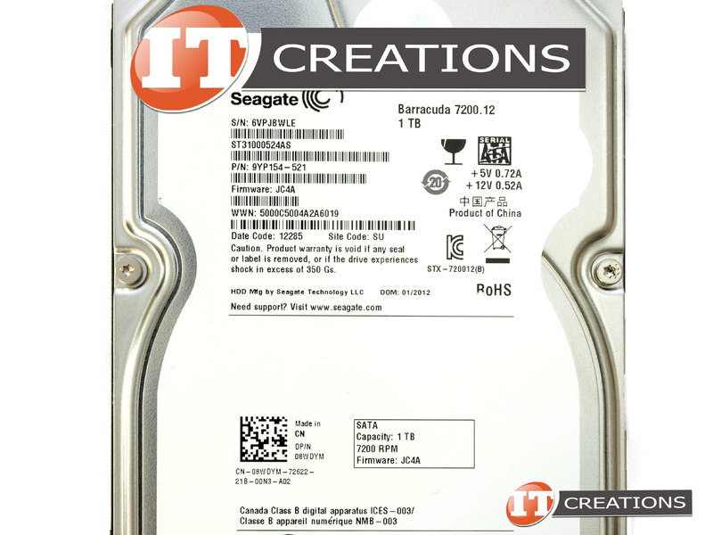 ST31000524AS-DELL DELL 1TB 7.2K RPM SATA 3.5 INCH HARD DRIVE (DUAL ...