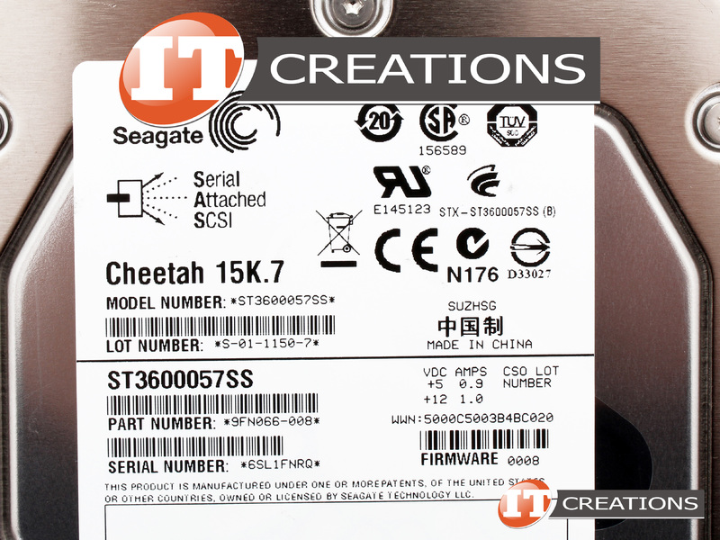 ST3600057SS - Used - SEAGATE 600GB 15K RPM SAS II 3.5 INCH LARGE FORM ...