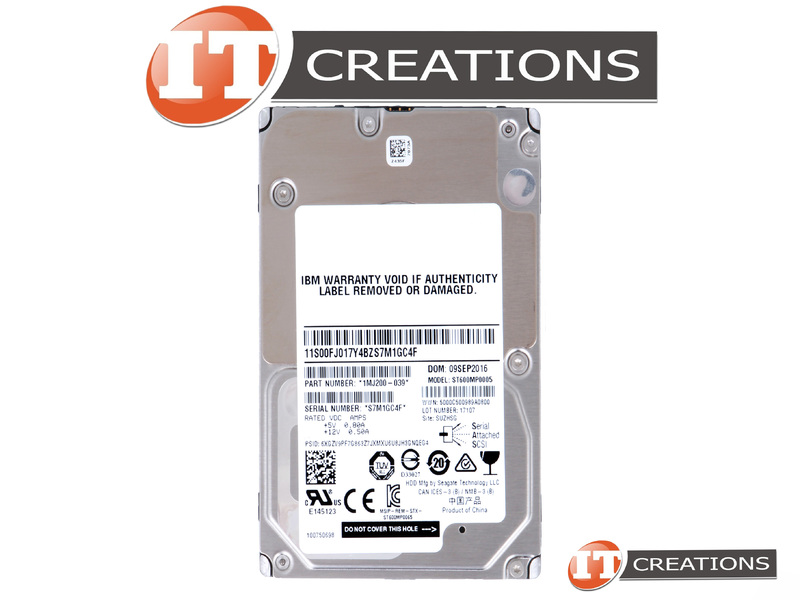 ST600MP0005-IBM - New Other - IBM / SEAGATE 600GB 15K RPM SAS 2.5 INCH ...