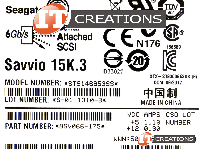 ST9146853SS - Refurbished - SEAGATE 146GB 15K RPM SAS 2.5 INCH SMALL FORM FACTOR SFF SAVVIO 15K ...