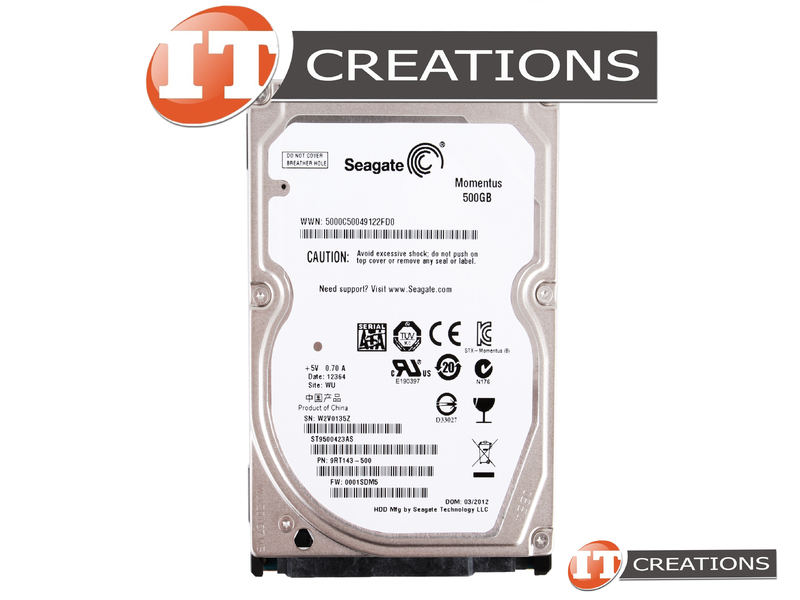 ST9500423AS - Used - SEAGATE 500GB 7.2K RPM SATA 2.5 INCH SMALL FORM ...