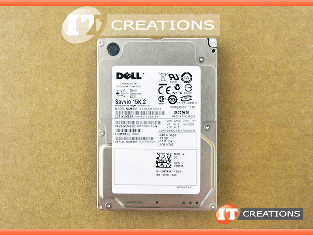 ST973452SS SEAGATE 73GB 15K RPM SAS 2.5 INCH SAVVIO 6GB/S 16MB CACHE HARD DRIVE