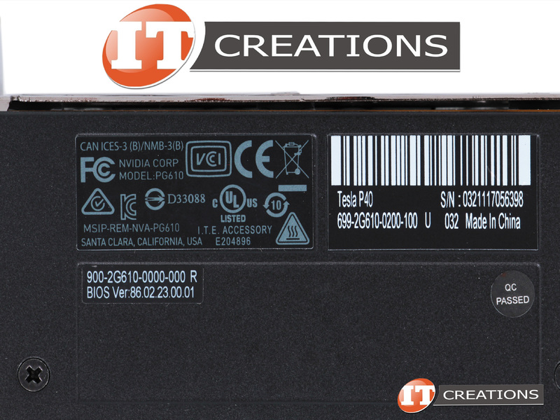 TESLA P40 - Used - Nvidia Tesla P40 Pascal GPU Accelerator 8GB 2560 ...