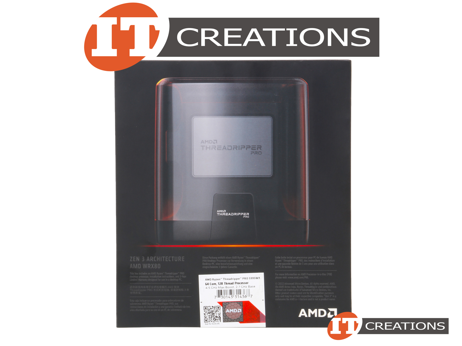 THREADRIPPER PRO 5995WX-RETAIL - Retail - AMD RYZEN THREADRIPPER PRO 64 ...