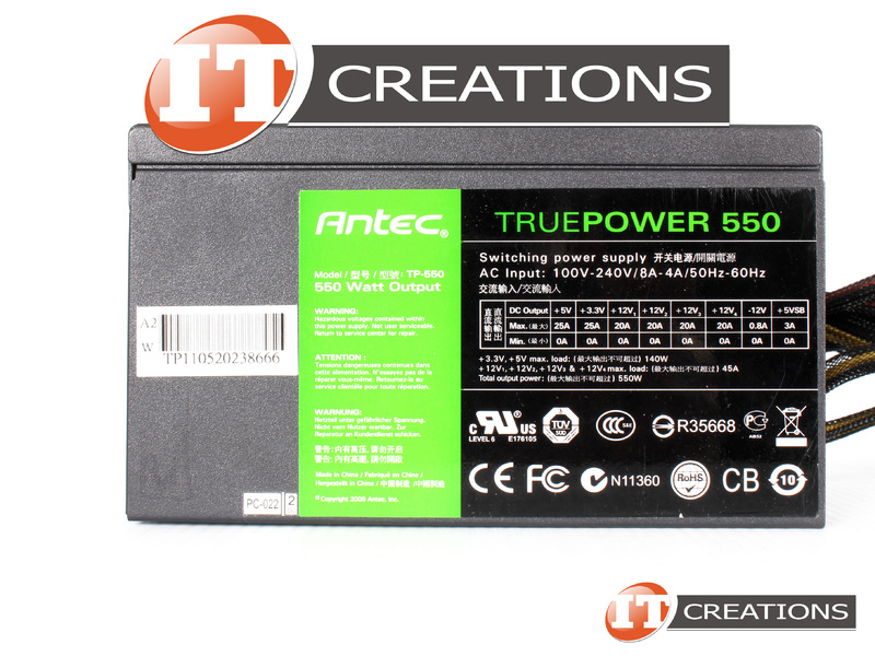 TP-550 ANTEC POWER SUPPLY 550W INPUT 100-240V 8-4A 50-60HZ 80 PLUS ...