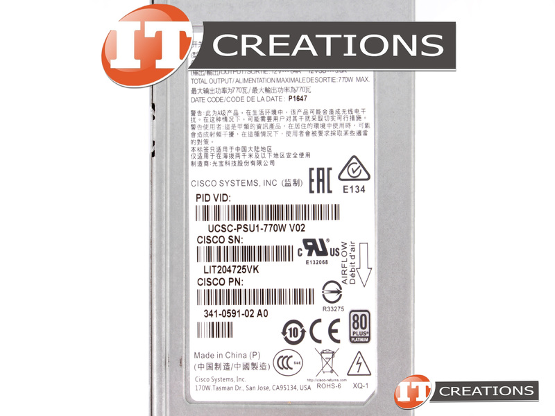 UCSC-PSU1-770W CISCO POWER SUPPLY 770W AC INPUT 100-240V 9.5-4.5A 50 ...