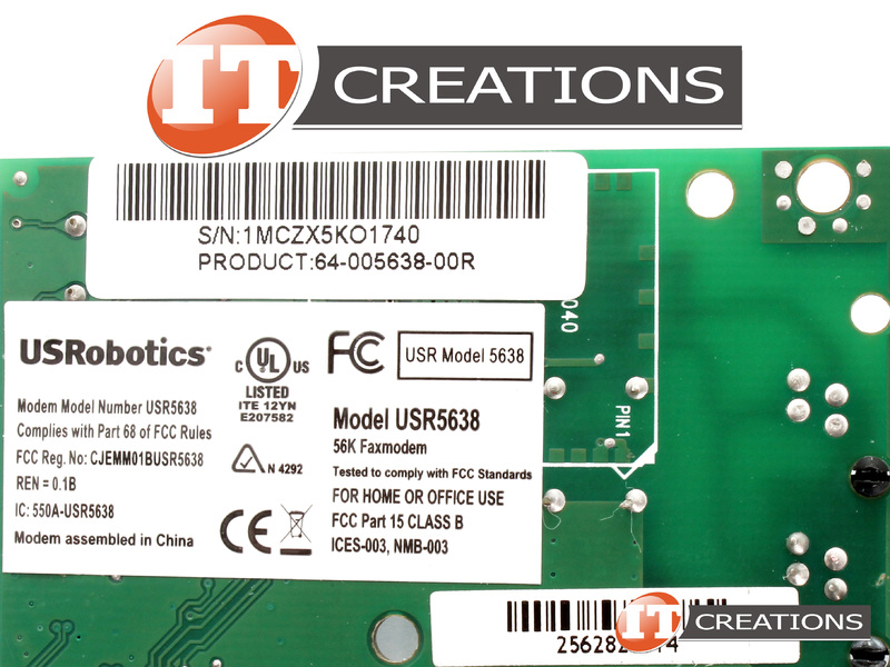 USR5638-HIGH P USROBOTICS 56K V.92 PCI-E 1.1 X1 DIAL UP FAXMODEM - ( 1 ...