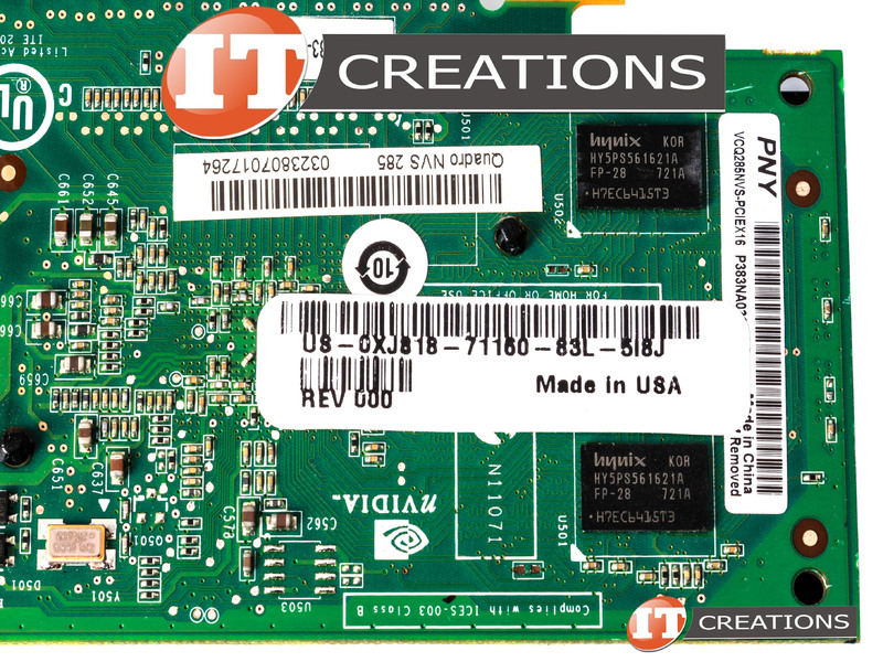 VCQ285NVS-PCIEX16-HIGH P-DELL - Used - DELL PNY NVIDIA QUADRO NVS 285 ...