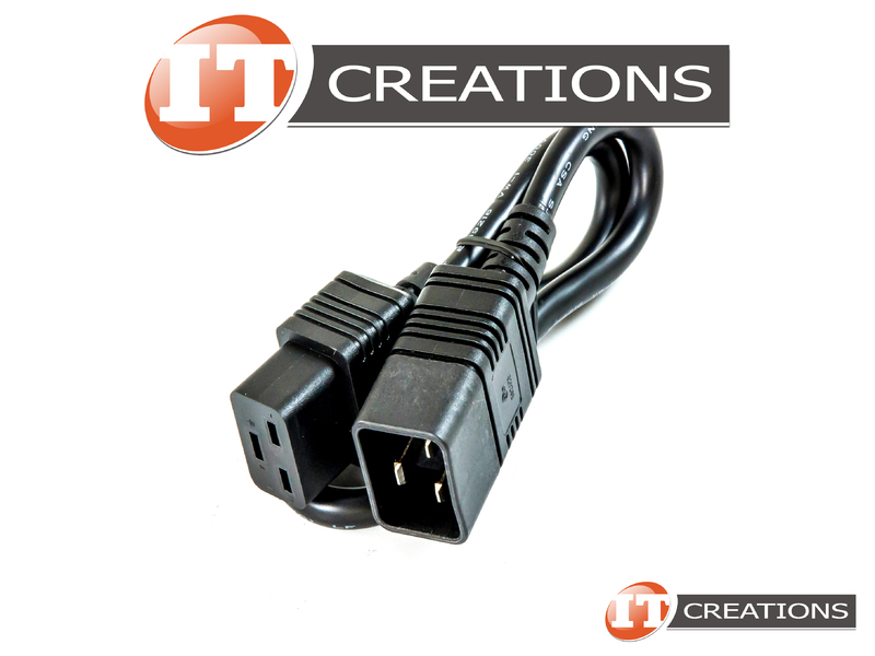 VHXWF DELL POWER CORD C19 C20 16A 250V 2 FT - 24 INCH ( 18.5 IN ) C19 ...