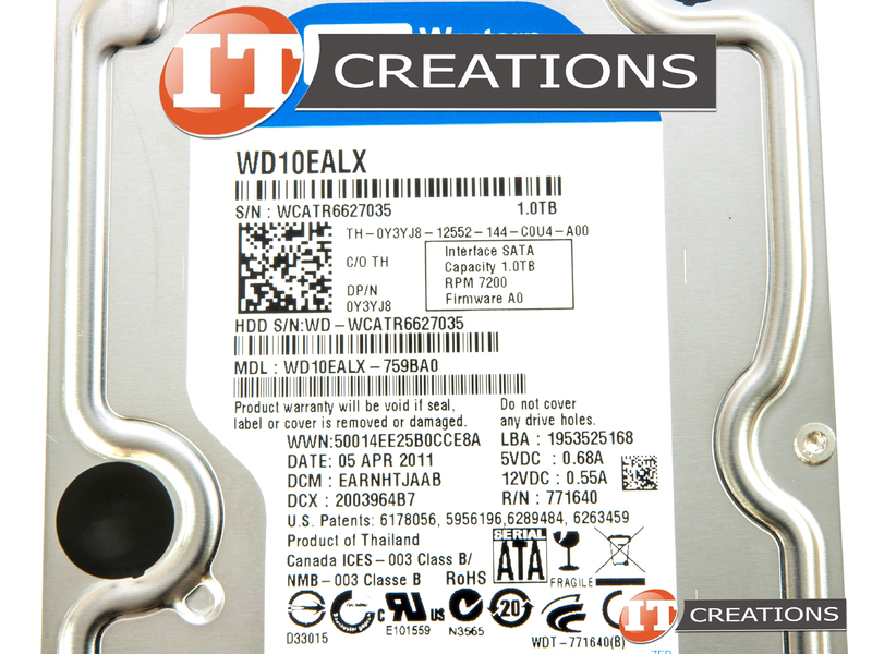 WD10EALX-759BA0-DELL - Refurbished - DELL / WESTERN DIGITAL 1TB 7.2K ...