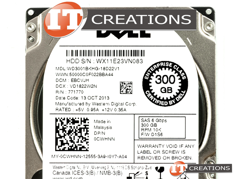 WD3001BKHG-18D22V0-DELL - Refurbished - DELL / WESTERN DIGITAL 300GB ...