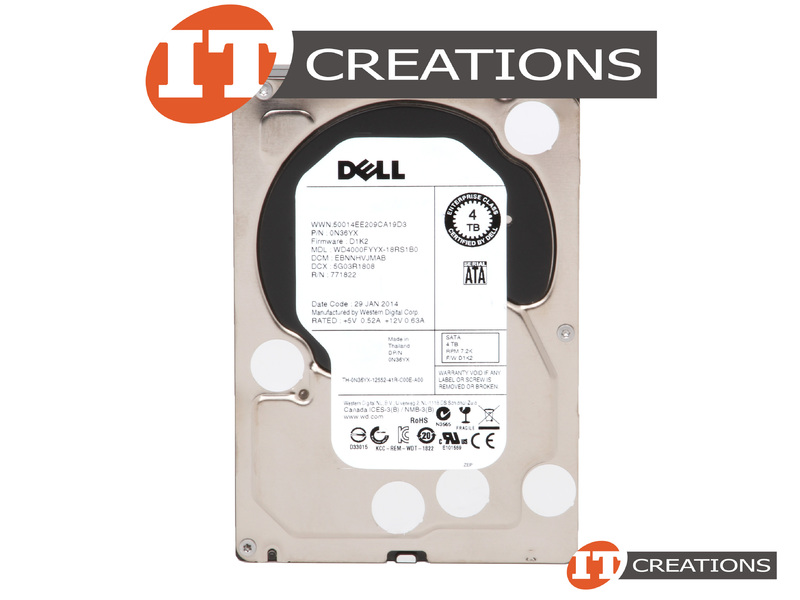 WD4000FYYX-18RS1B0-DELL - Used - DELL / WESTERN DIGITAL 4TB 7.2K RPM ...