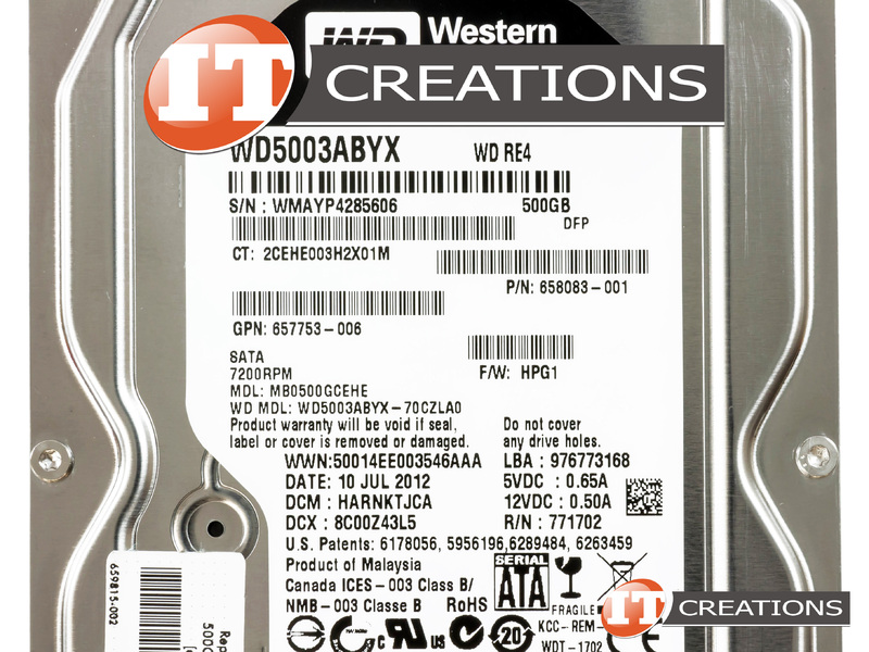 WD5003ABYX-70CZLA0-HP - New Other - HP / WESTERN DIGITAL 500GB 7.2K RPM ...