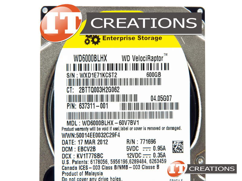 WD6000BLHX-HP HP / WESTERN DIGITAL 600GB 10K RPM SATA 2.5 INCH SMALL ...