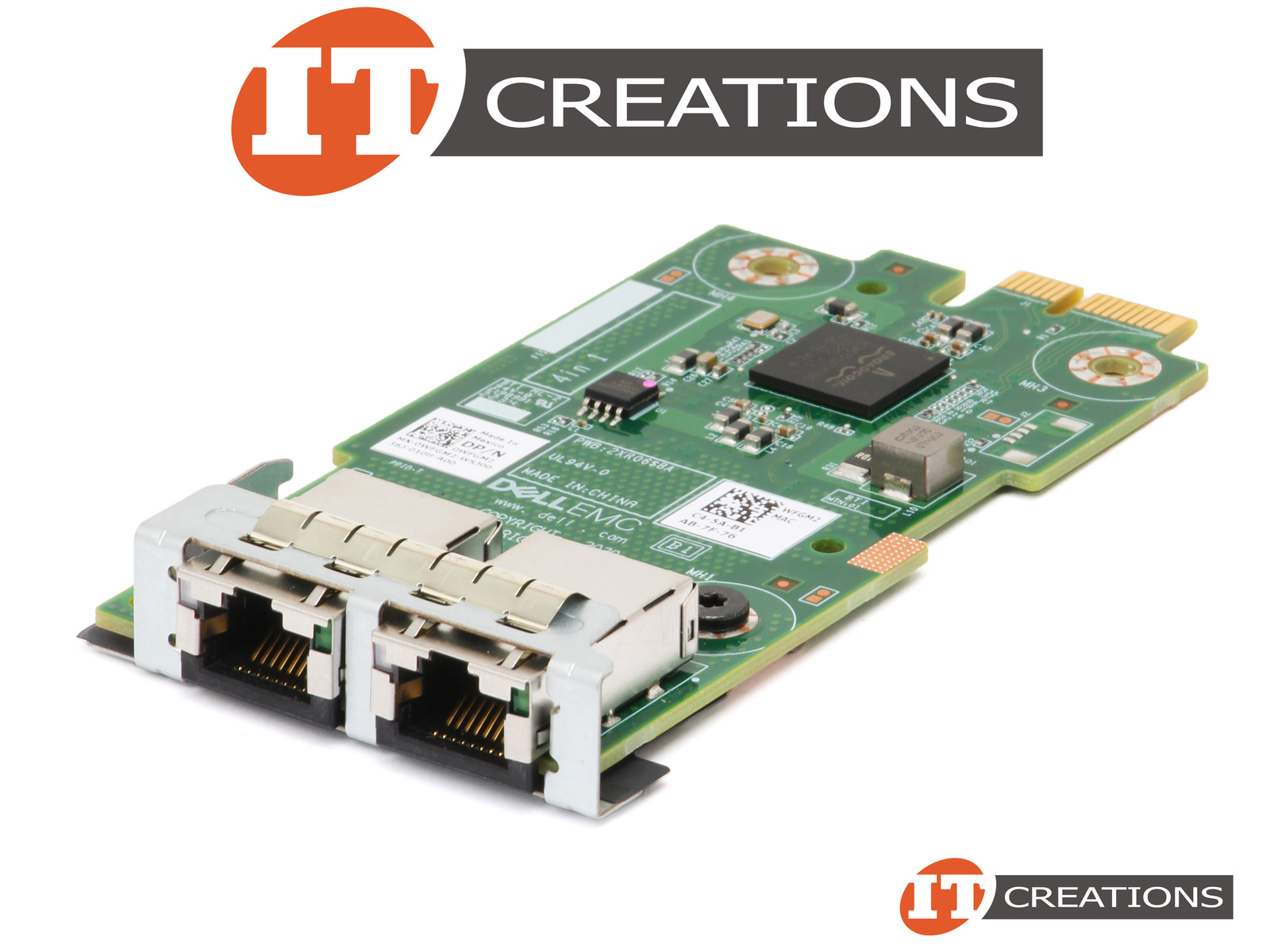 WFGM2 DELL / BROADCOM BCM5720 1GBE BASE-T DUAL PORT LOM CARD RIO FOR ...