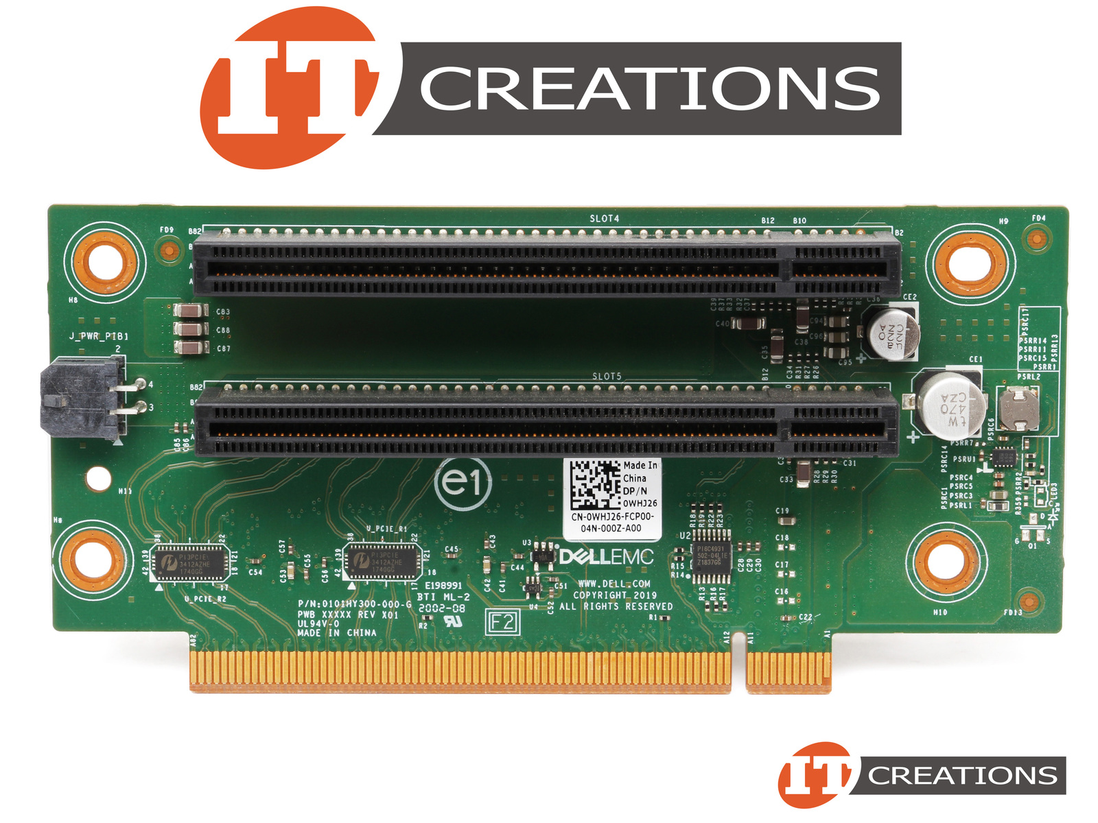 WHJ26 DELL 2X16 GPU RISER2 BOARD FOR DELL EMC POWEREDGE XE2420 ...