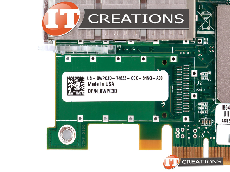 WPC3D-NO BRACKET DELL / QLOGIC QLE7340 HCA 40GB/S QDR INFINIBAND SINGLE ...