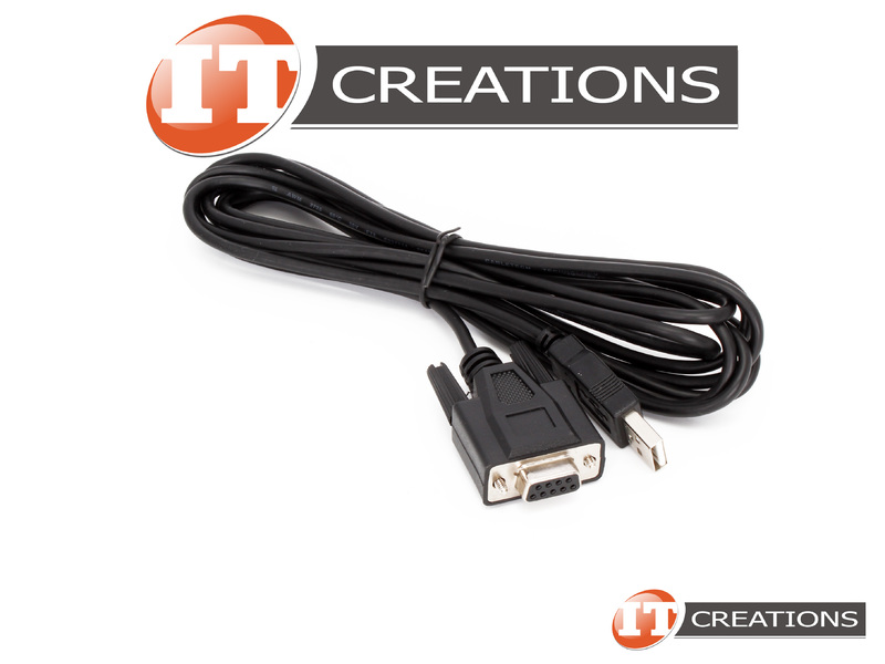 WY835 DELL FEMALE SERIAL PORT DE-9 TO USB PORT TYPE A 10FT CABLE - 119 INCH