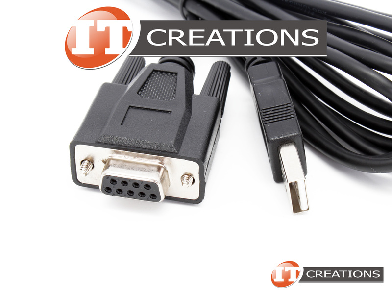 WY835 DELL FEMALE SERIAL PORT DE-9 TO USB PORT TYPE A 10FT CABLE - 119 INCH