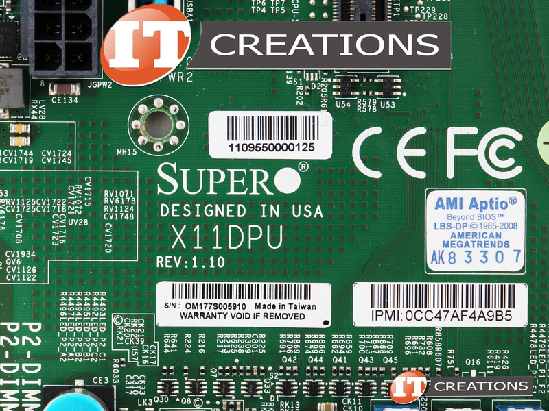 X11DPU SUPERMICRO MOTHERBOARD FOR SUPERMICRO SUPERCHASSIS 119U-7 ( CSE ...