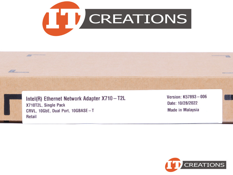 X710T2L-NEW - New - INTEL X710-T2L 10GBE DUAL PORT PCI-E 3.0 X8 ...