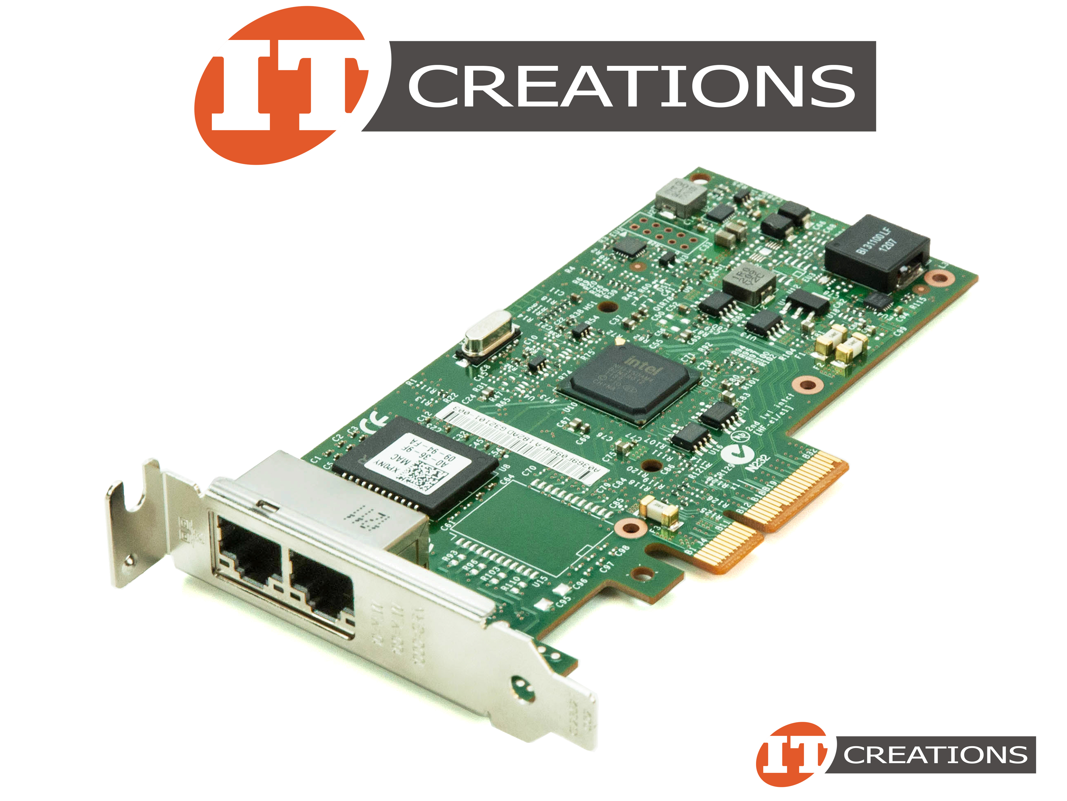 XP0NY-LOW P DELL NETWORK CARD INTEL I350-T2 PCI-E 2.1 X4 5.0GT/S 10 ...