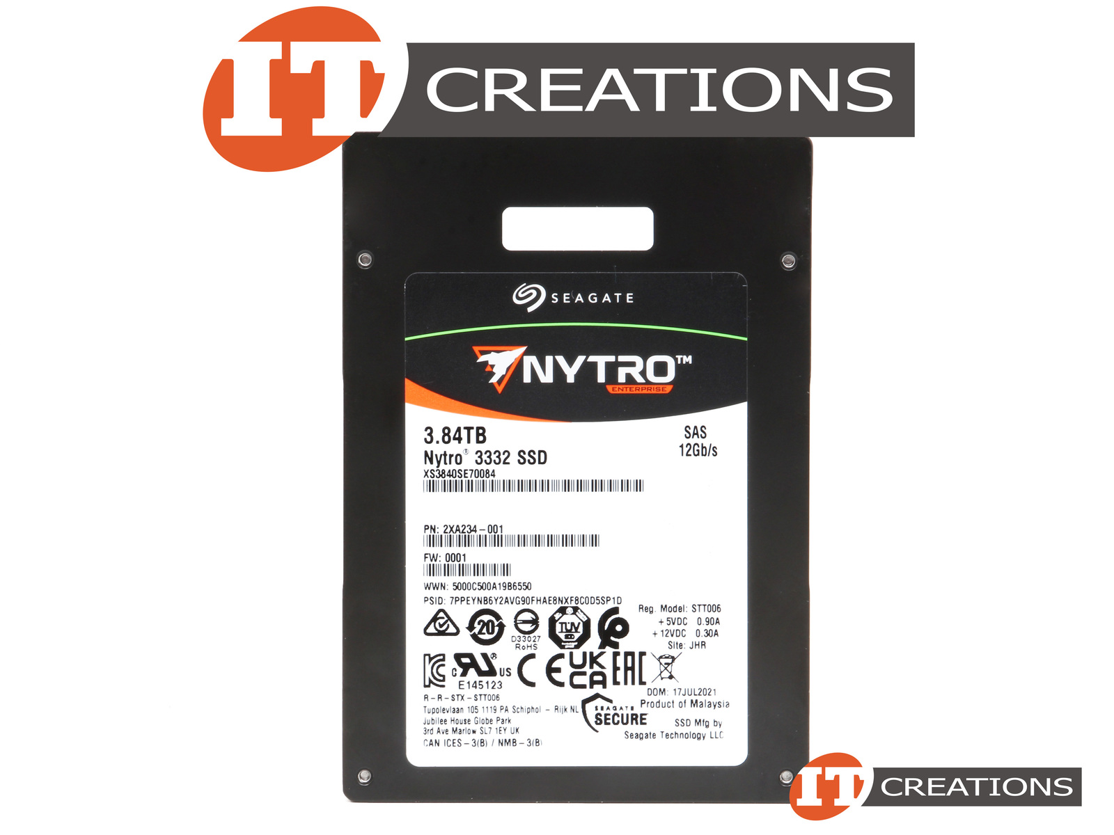 XS3840SE70084 - Refurbished - SEAGATE 3.84TB ETLC / TLC SAS III 2.5 ...