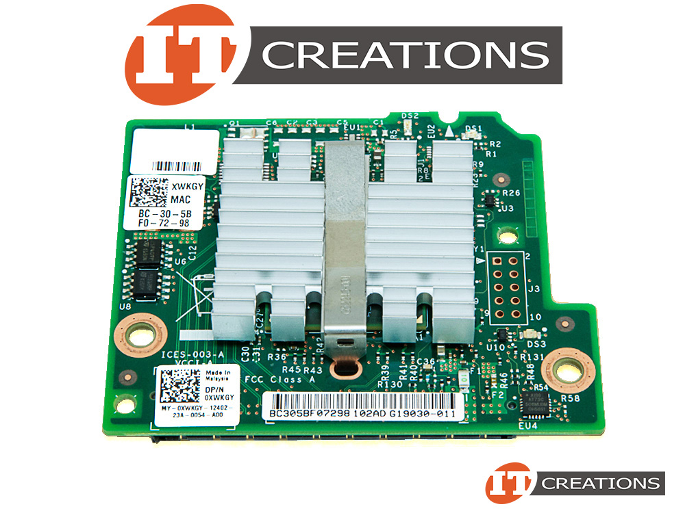 XWKGY DELL / INTEL X520-K NDC 10GB DUAL PORT KR NETWORK DAUGHTER CARD ...