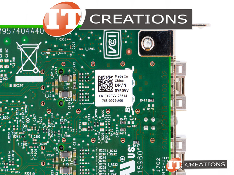 YR0VV-LOW P DELL BROADCOM 57412 10GB DUAL PORT SFP+ PCI-E X8 NETWORK ...