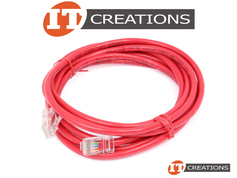 A3L791-08-RED BELKIN RED CAT 5E RJ45 PATCH 8 FT CABLE - UTP 8FT RJ-45 ...