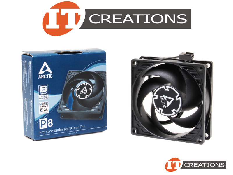 ACFAN00147A-NEW - New - Arctic P8 Pressure Optimised 80mm FAN Black ...