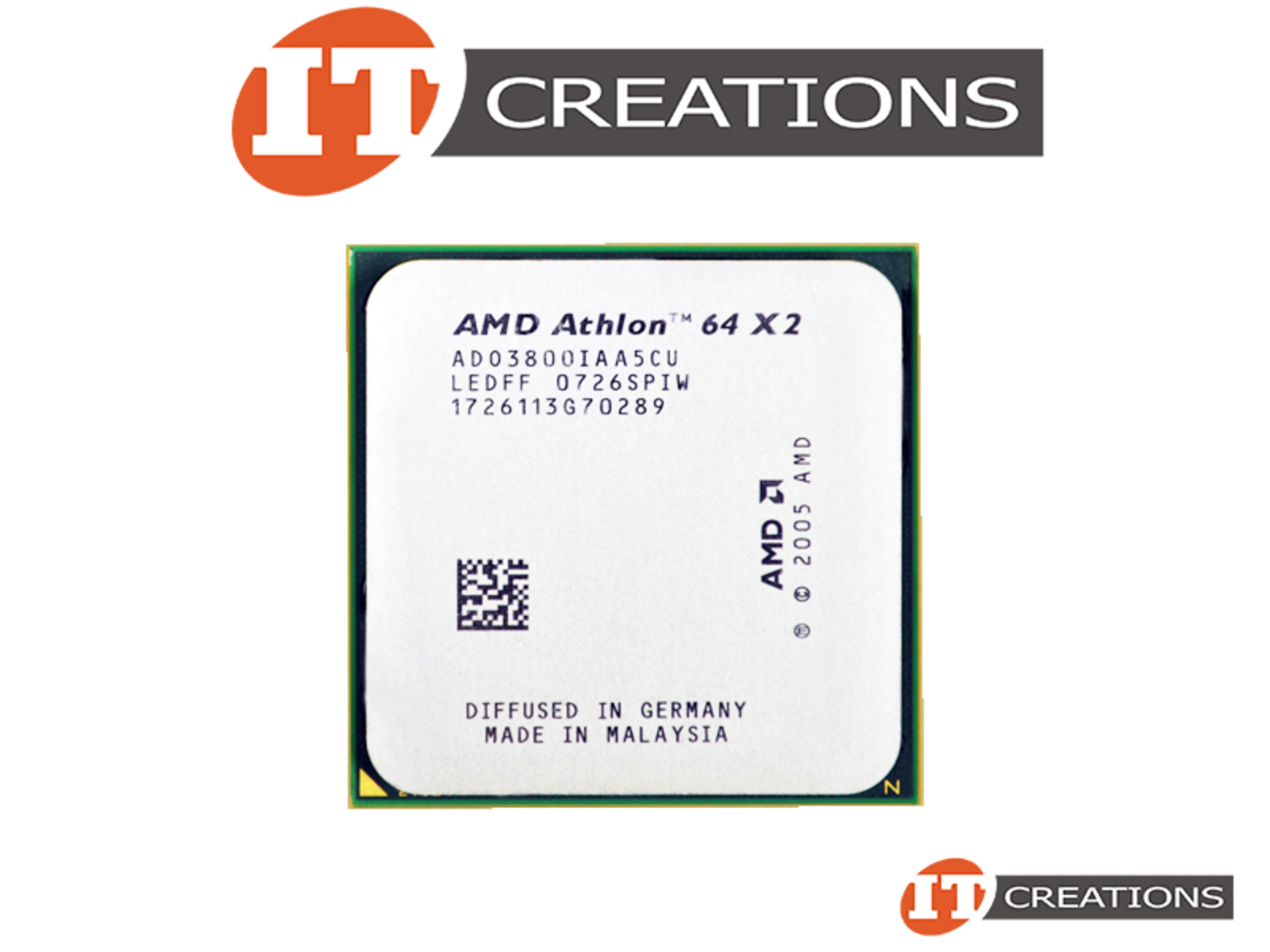 ADO3800IAA5CU AMD ATHLON 64 X2 DUAL CORE PROCESSOR 2.0GHZ 1GB L2 CACHE 65W