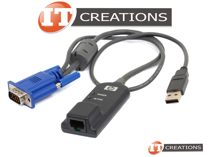 AF628A HP KVM Console USB Interface Cable Adapter ( 1 ) ONE VGA ( Male ...