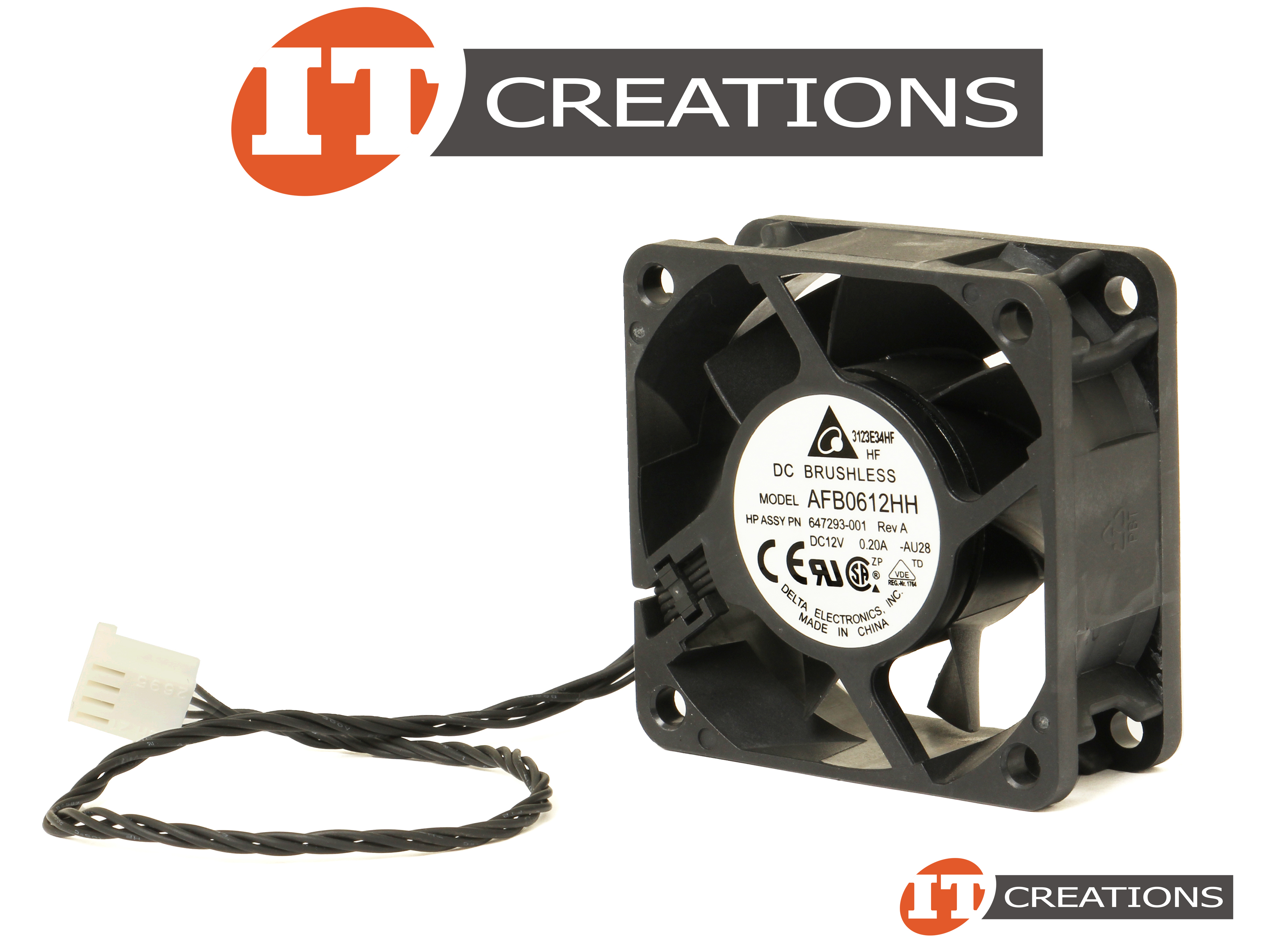 AFB0612HH-HP HP Memory Module FAN With 4 PIN Cable For HP Z420 Workstation