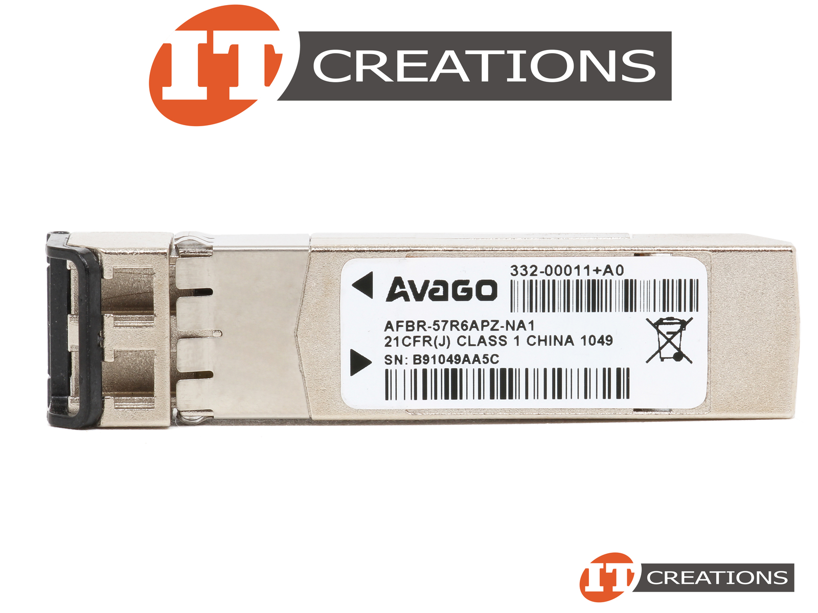 AFBR-57R6APZ-NA1 Avago 4gb/s 850nm MMF LC SFP Transceiver 4.25gb/s 150m ...